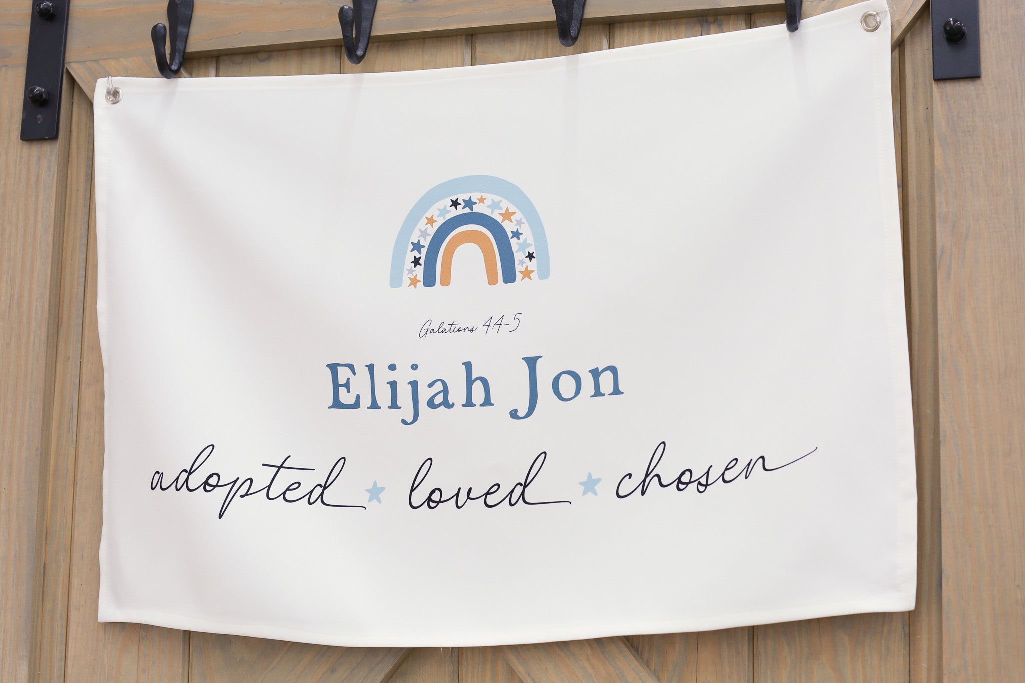 Personalized Adoption Hanging Banner for Kids (boy and girl options ...